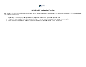 CYB 250 Module Four Stepping Stone Two Reggie Knowles - CYB 250 Module ...