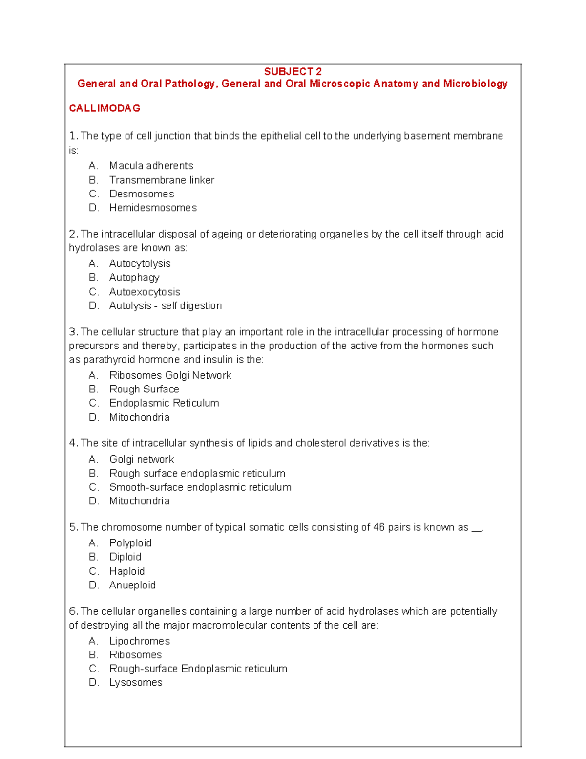 Gen and Oral Path, Gen and Oral Micro Anatomy and Microbiology ...