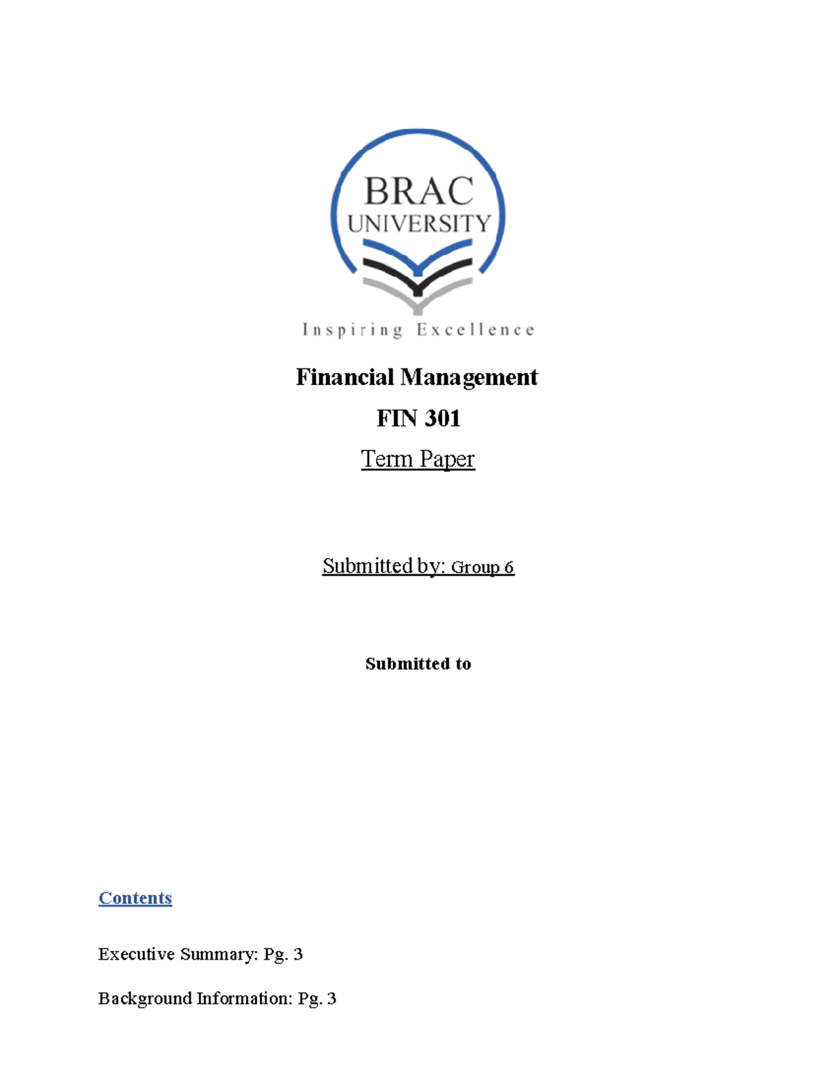 FIN 301 - Final Exam Answers: Financial Management Insights - Studocu