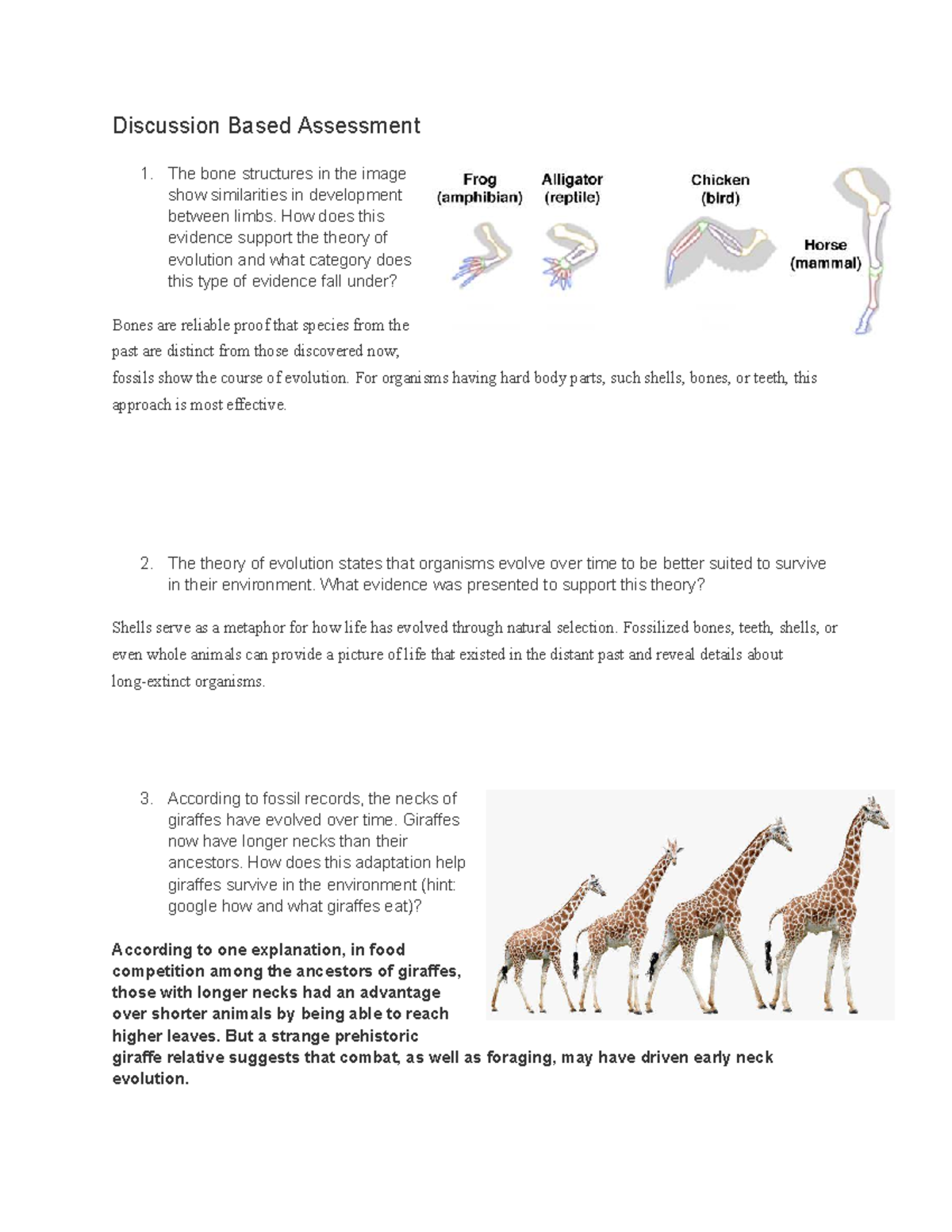 Copy of Discussion Based Assessment - Discussion Based Assessment The ...