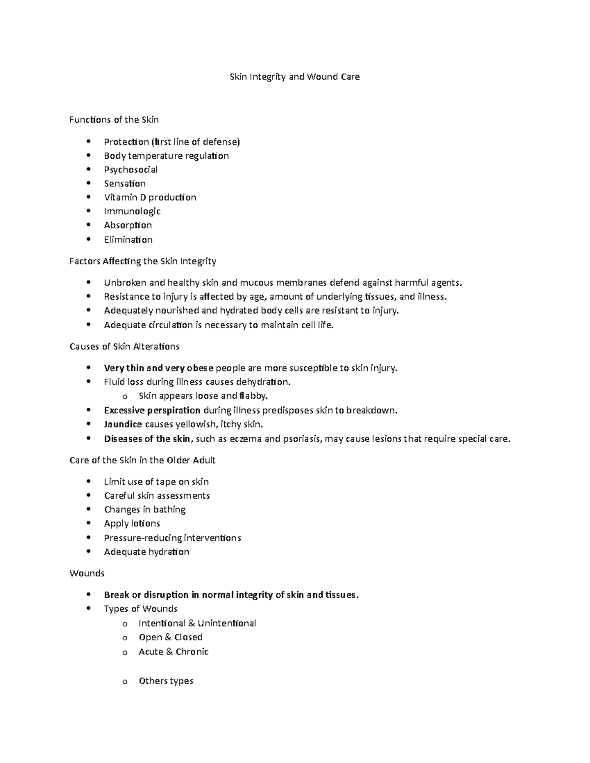 Skin Integrity & Wound Care: Understanding Healing & Complications ...