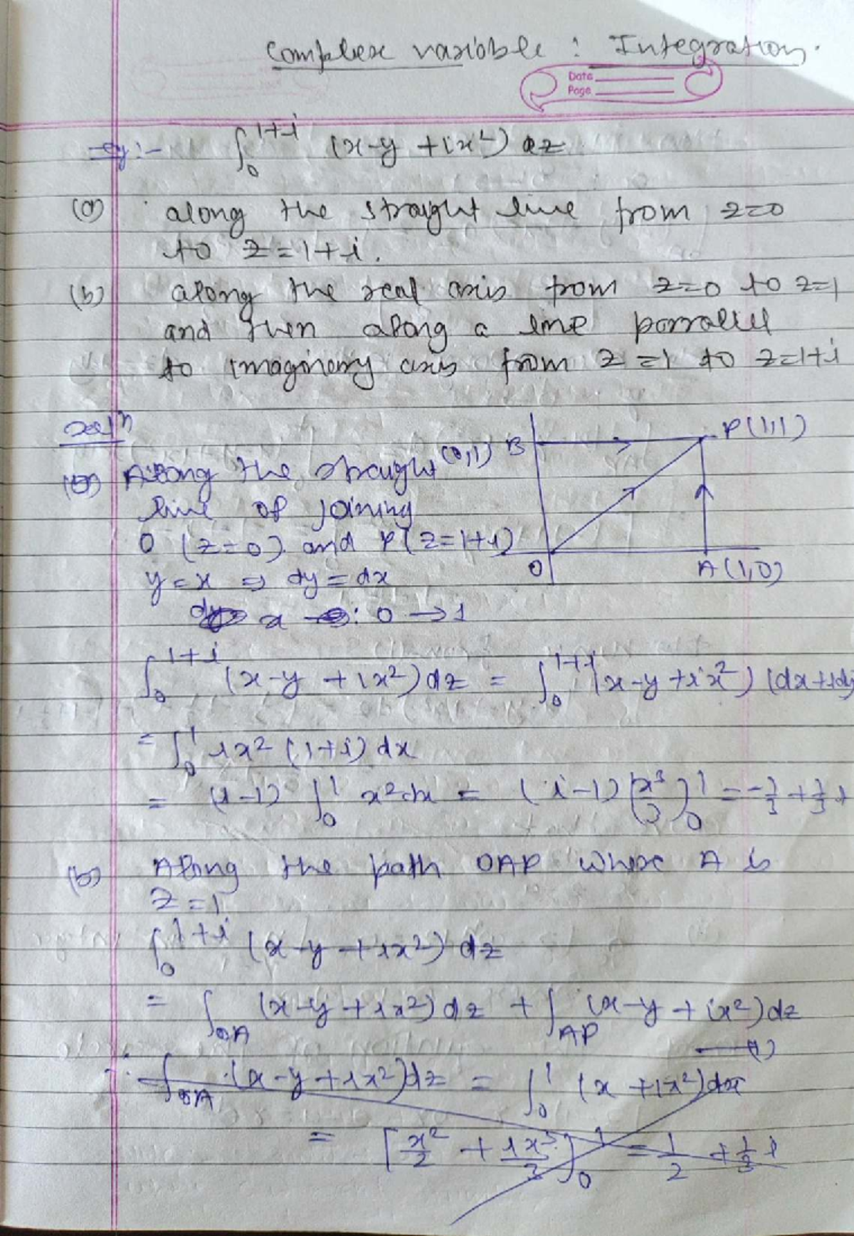 Complex Variables: Integration Notes (Unit-5) - Studocu
