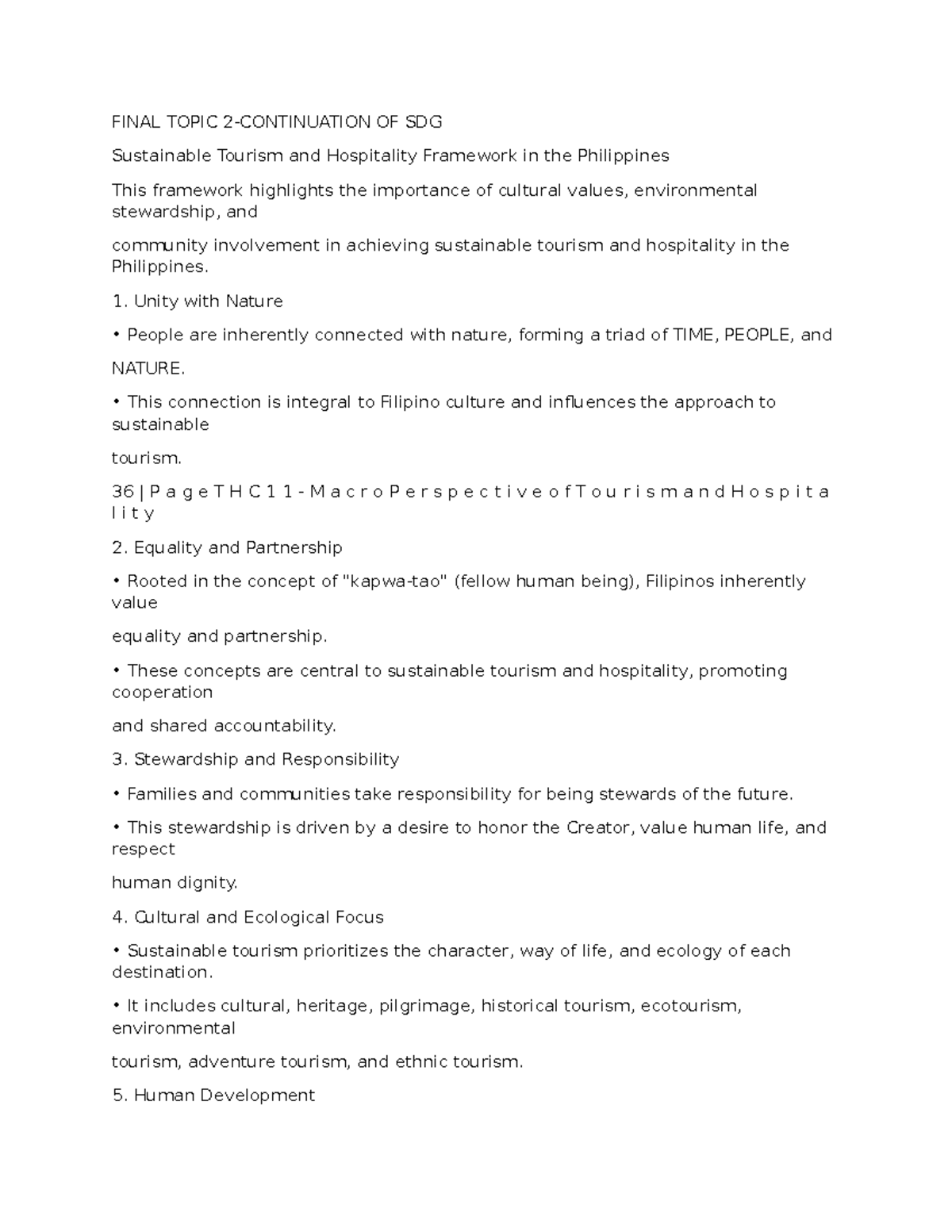 Final Topic 2 SDG PART 2 - ghxhthnj hthgk - FINAL TOPIC 2-CONTINUATION OF SDG Sustainable ...