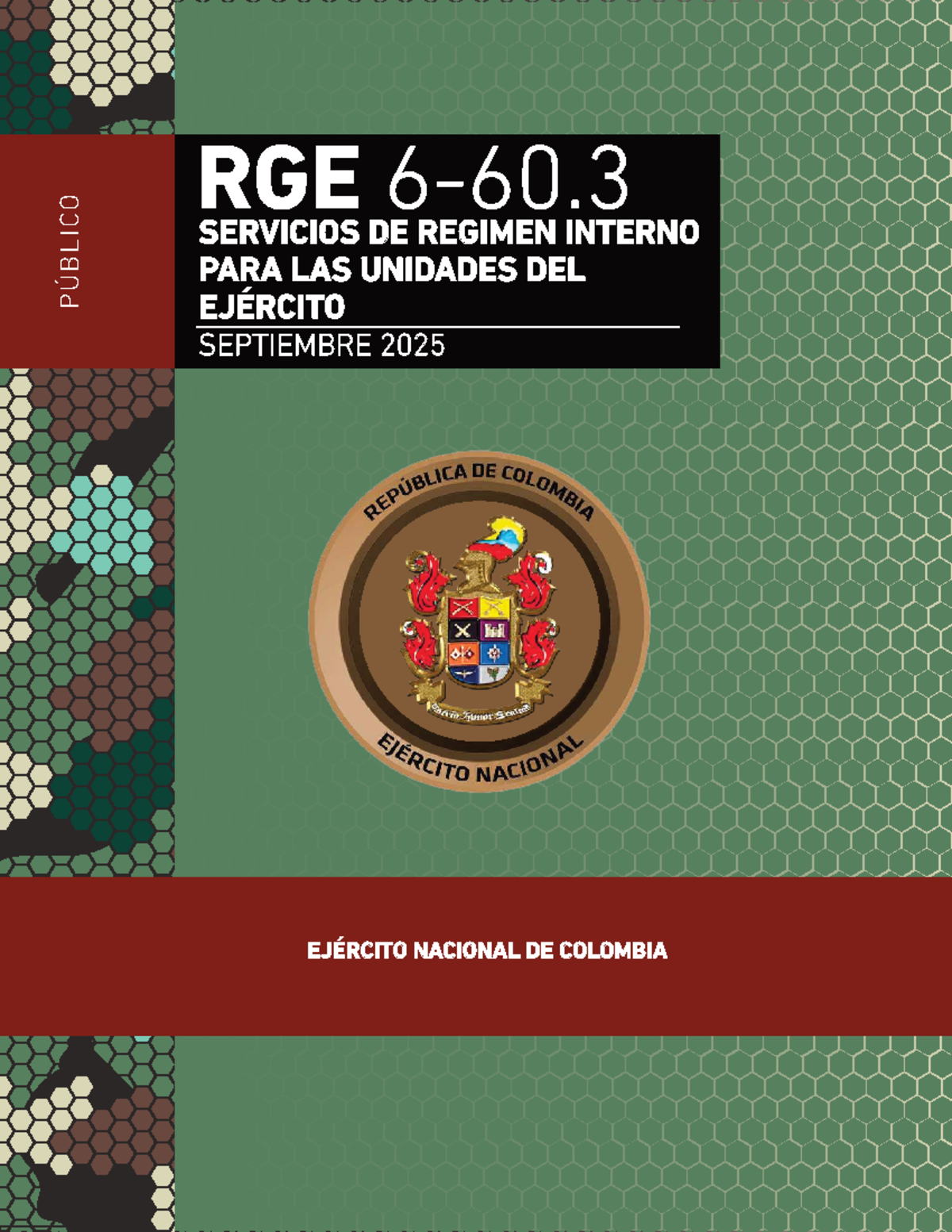 RGE 6-60.3 Servicios de Régimen Interno para Unidades del Ejército ...