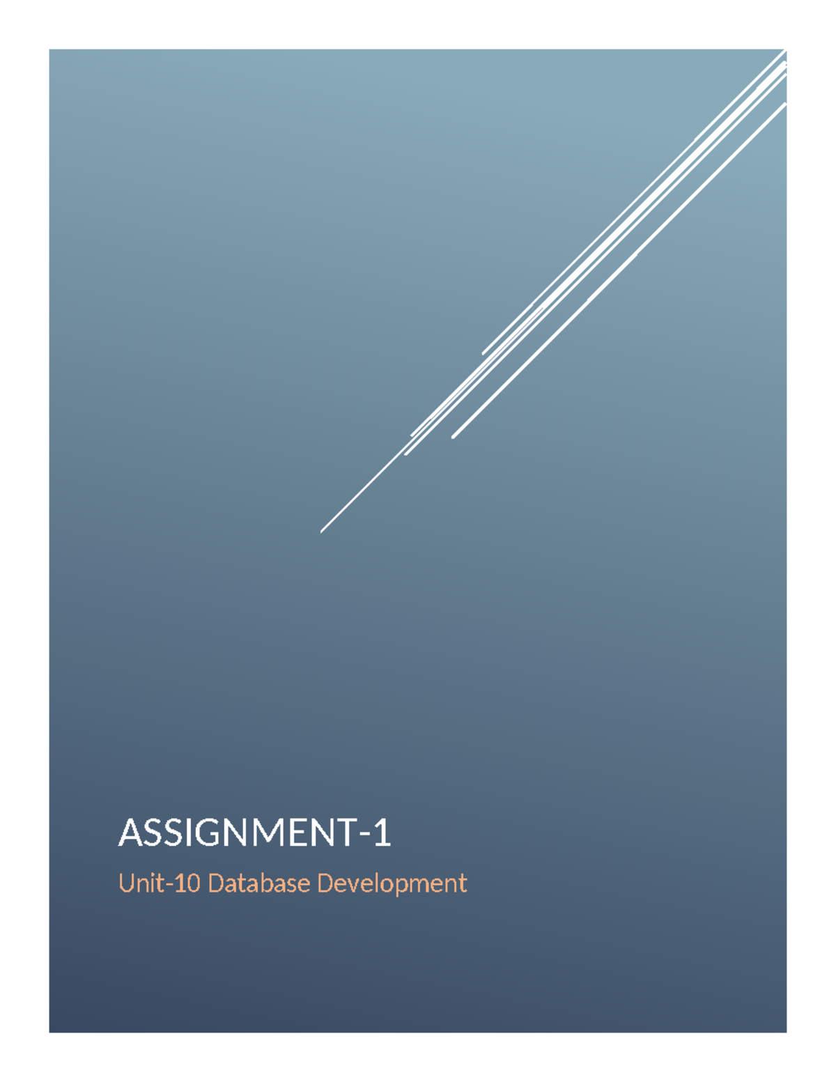 Unit 10 Database Development Assignment - Doctor & Cinema Booking Systems - Studocu