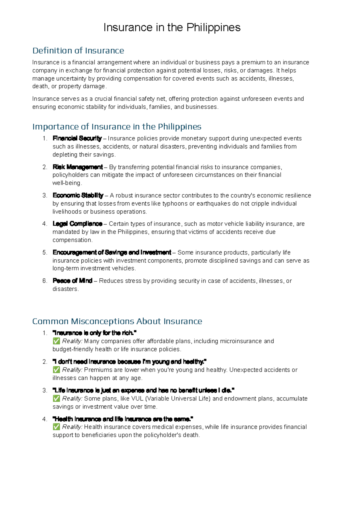 Topic 6 - Insurance in the Philippines - Insurance in the Philippines ...