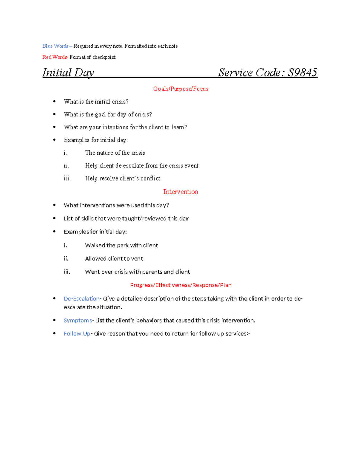 Crisis Notes Format 2024 copy (word) - Blue Words – Required in every ...