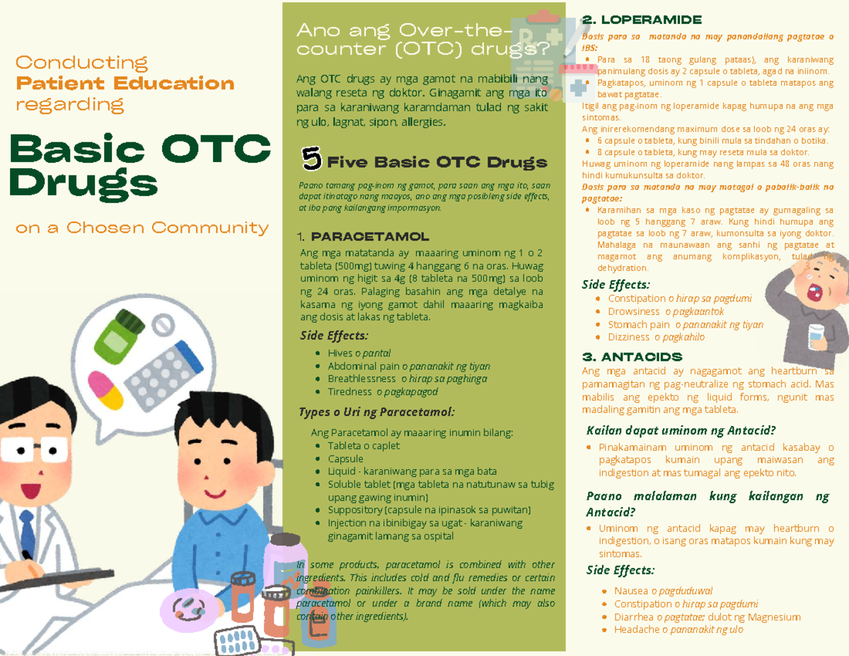 Pharma-1 - OTC Drug Education Poster on Loperamide and Basic Drugs ...