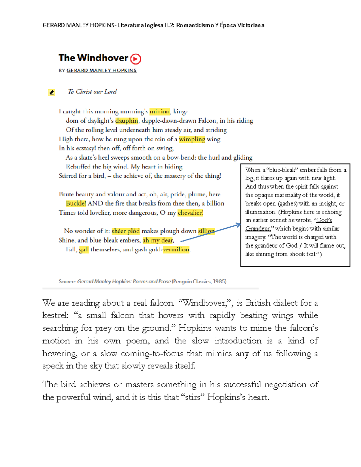 Gerard Manley Hopkins - Poems analysis and key info of the poet - We ...
