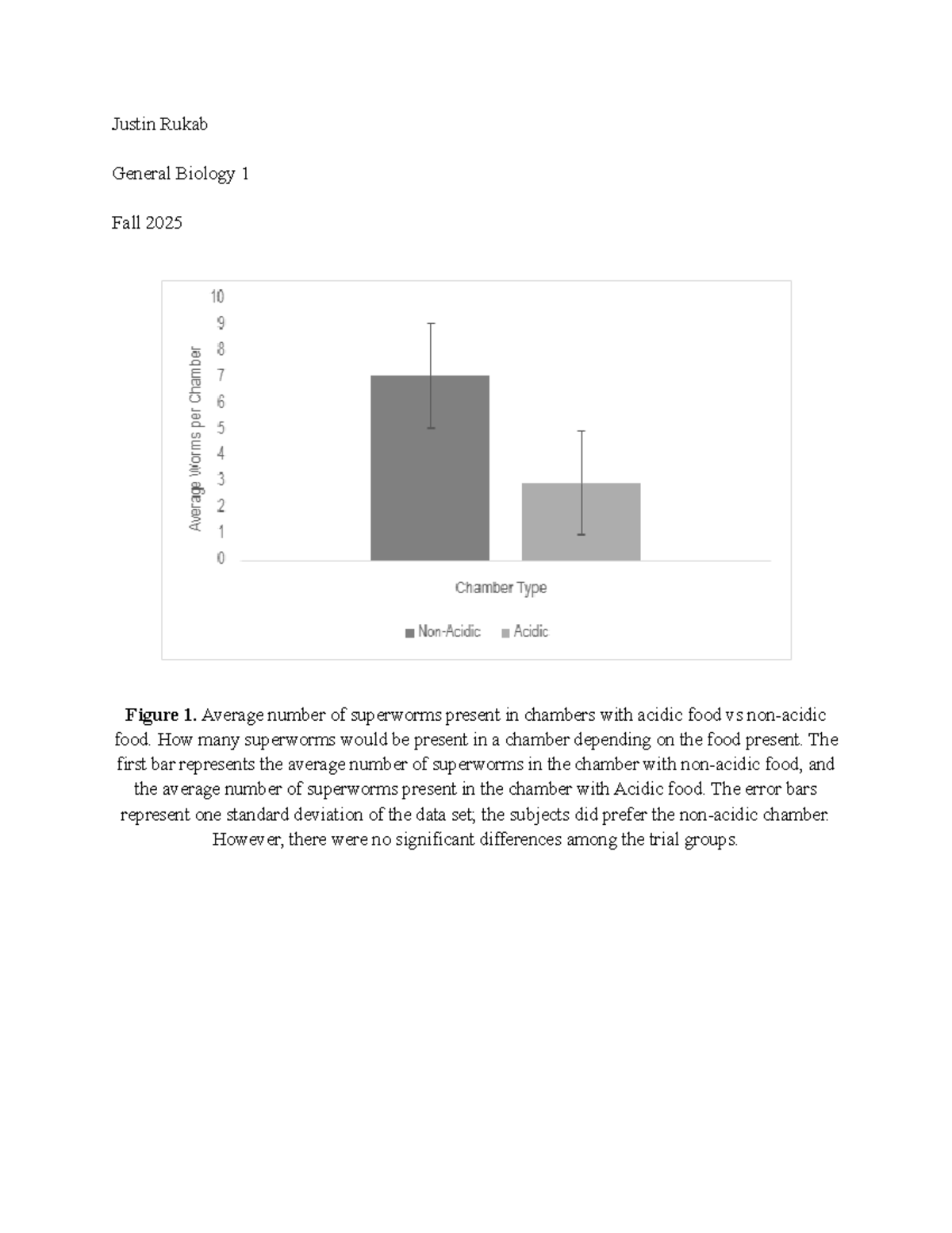 Superworms - general bio lab assignment example - Justin Rukab General ...