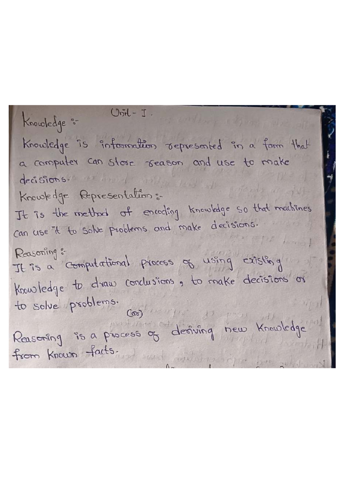 KRR - Special Notes for Exam Preparation - Studocu