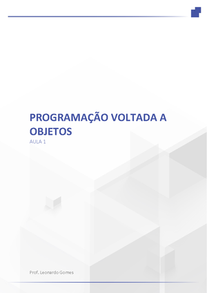 [Solved] O Java uma linguagem de programao orientada a objetos baseada ...
