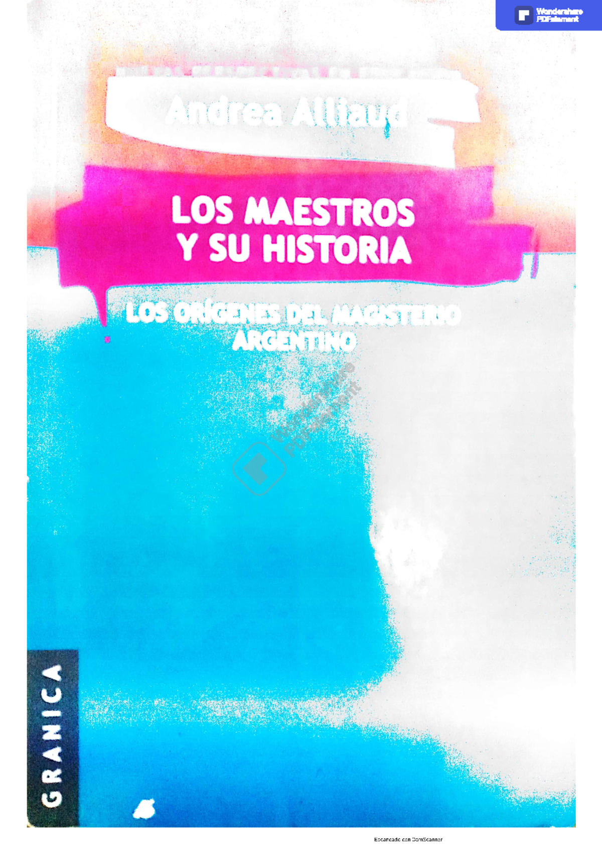 Los Maestros y su Historia: Orígenes del Magisterio Argentino - Studocu