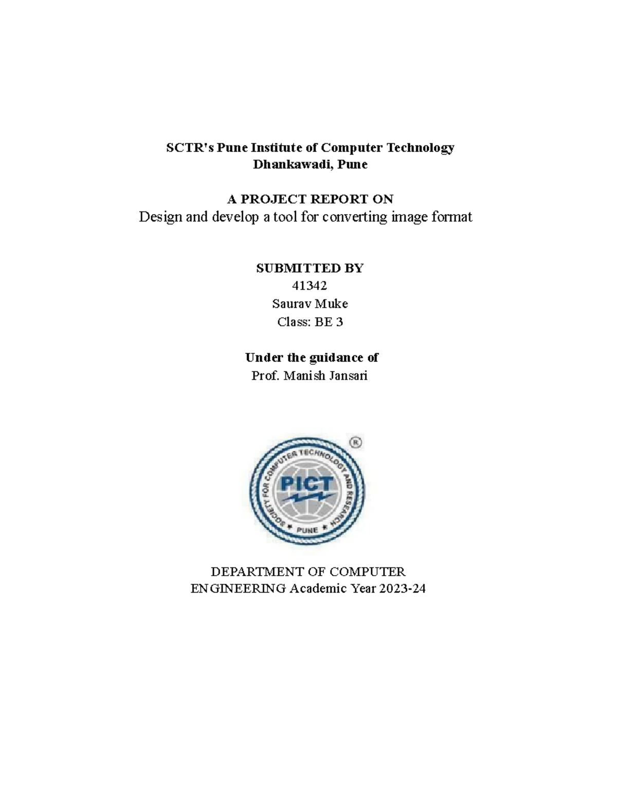 MMT 41342 - MMT Assignmet - SCTR's Pune Institute of Computer ...