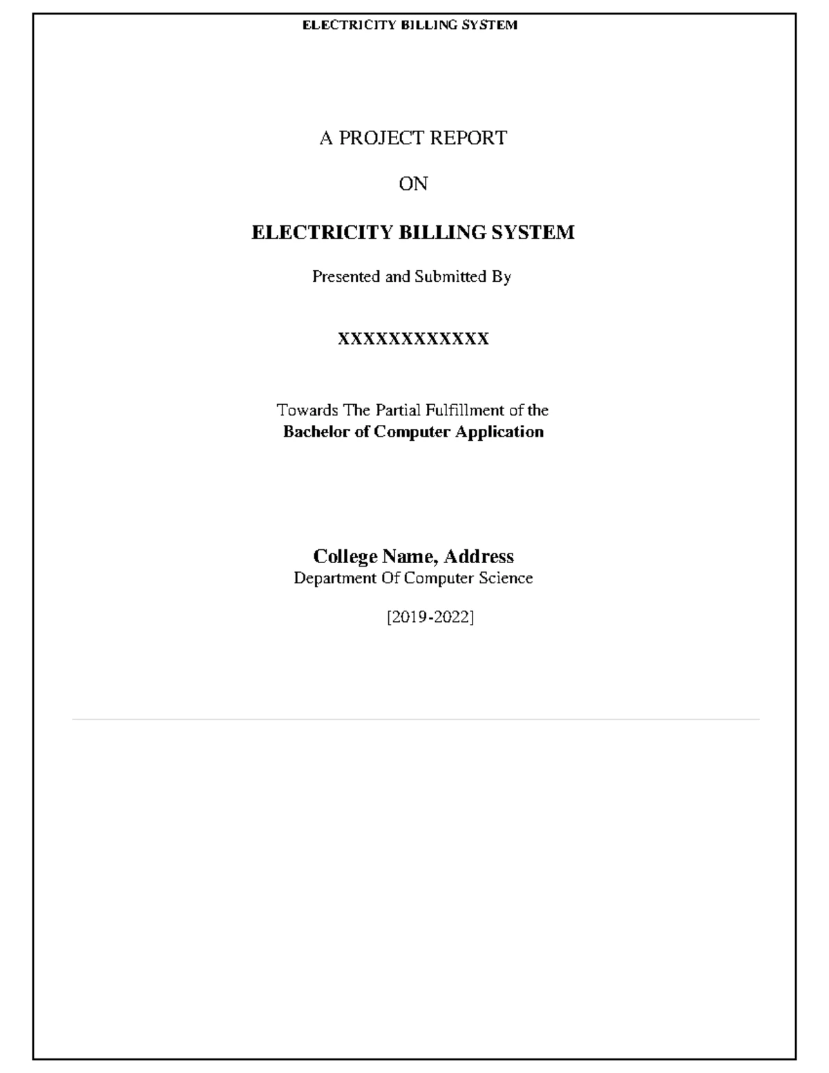 Bcsp-064 project guidelines - BCSP- BACHELOR OF COMPUTER APPLICATIONS ...