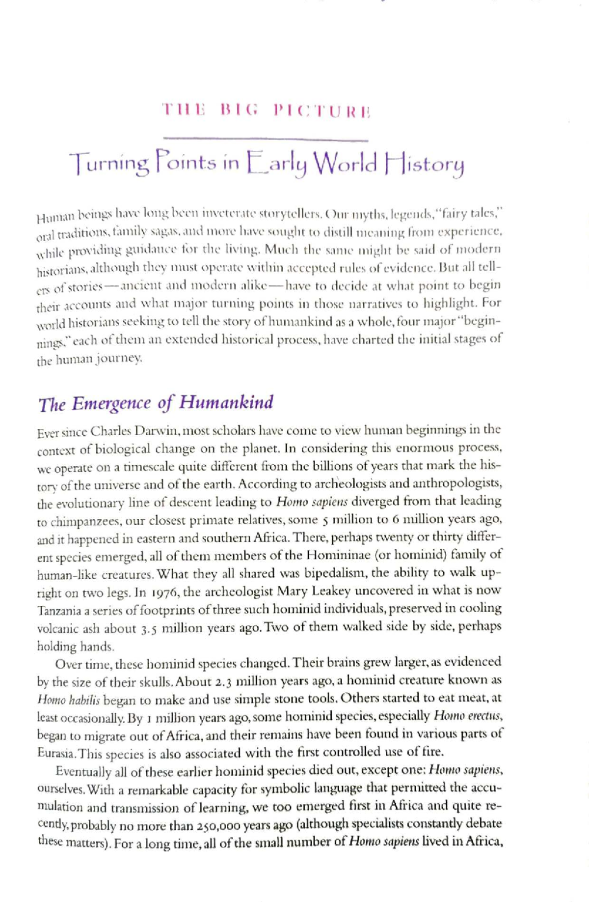 HIST 101: Turning Points in Early World History - Key Themes and ...