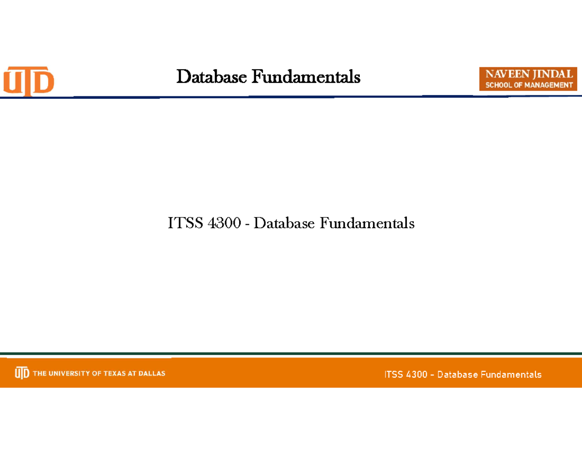 ITSS 4300 - Database Fundamentals: MySQL DML Guide - Studocu
