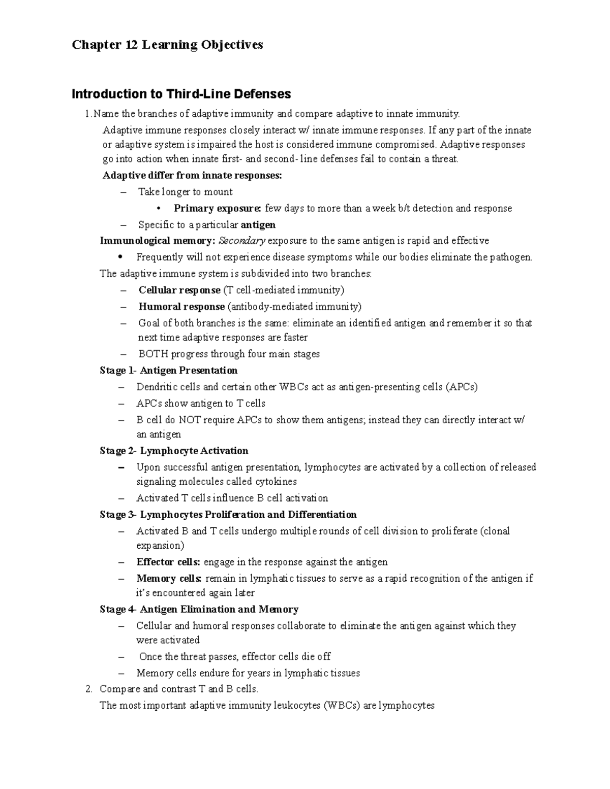 Chapter 12 Learning Objectice 223 - Chapter 12 Learning Objectives ...