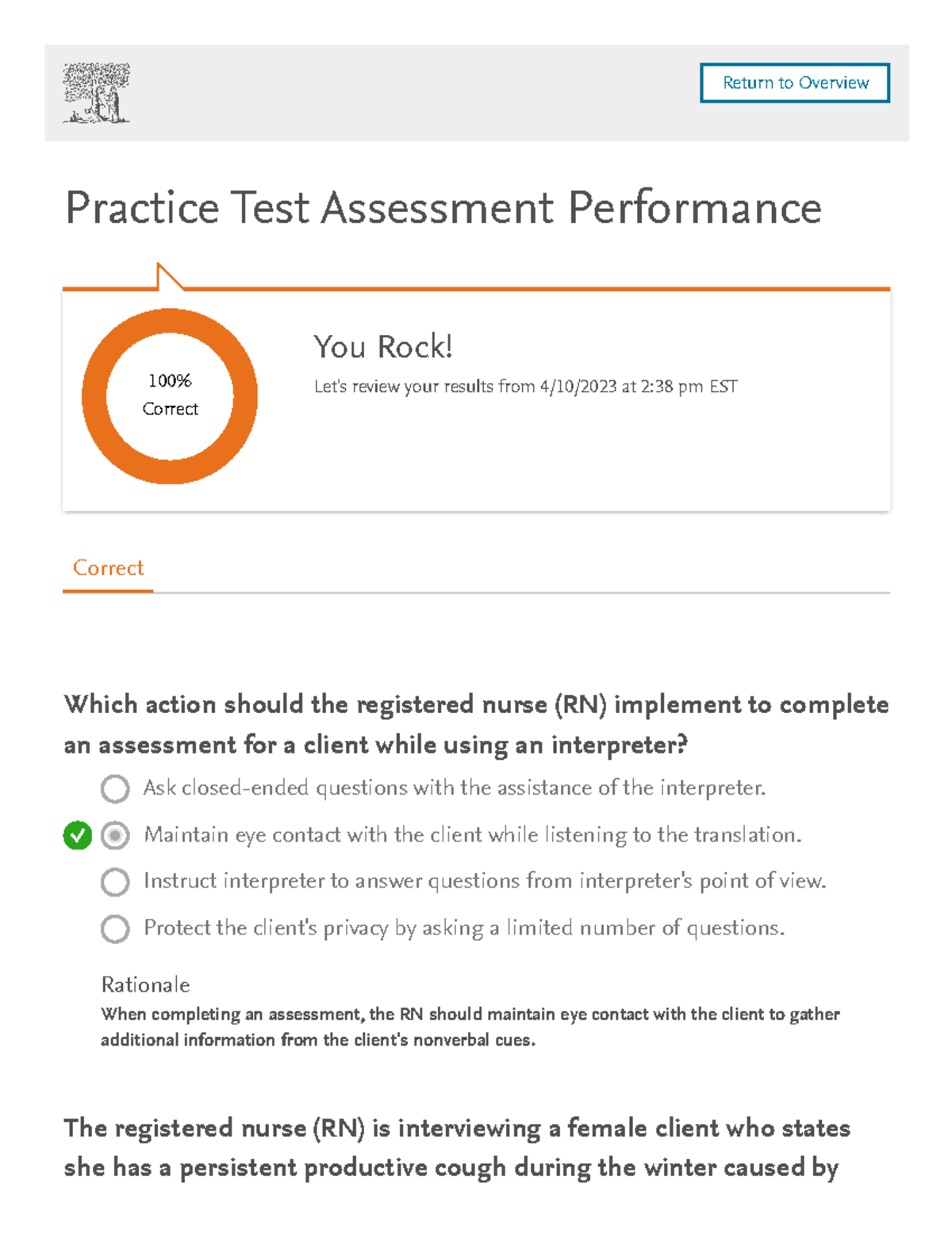 Health Assessment RN Practice Exam Review for NCLEX Prep - Studocu