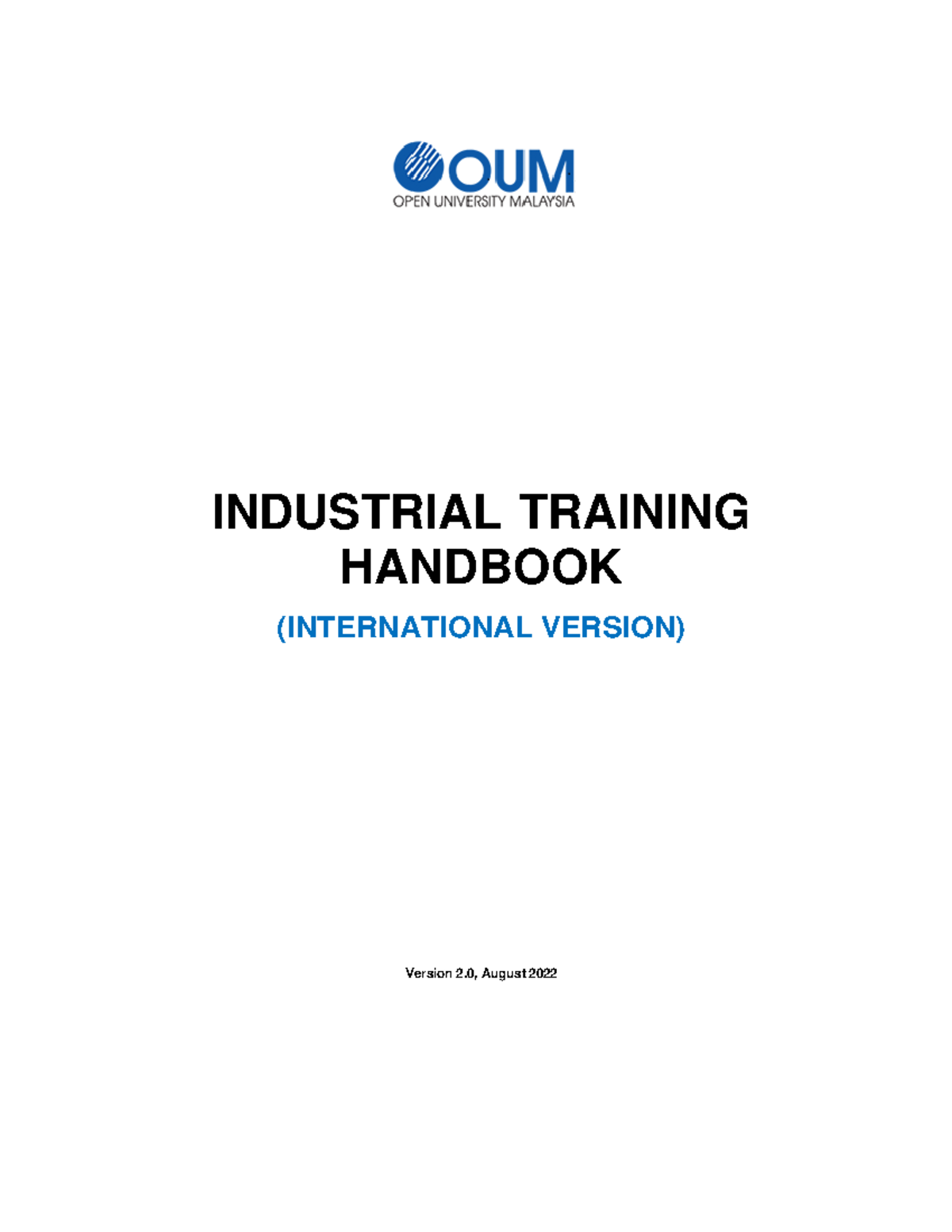Industrial Training Handbook (IT 101) - International Edition - Studocu