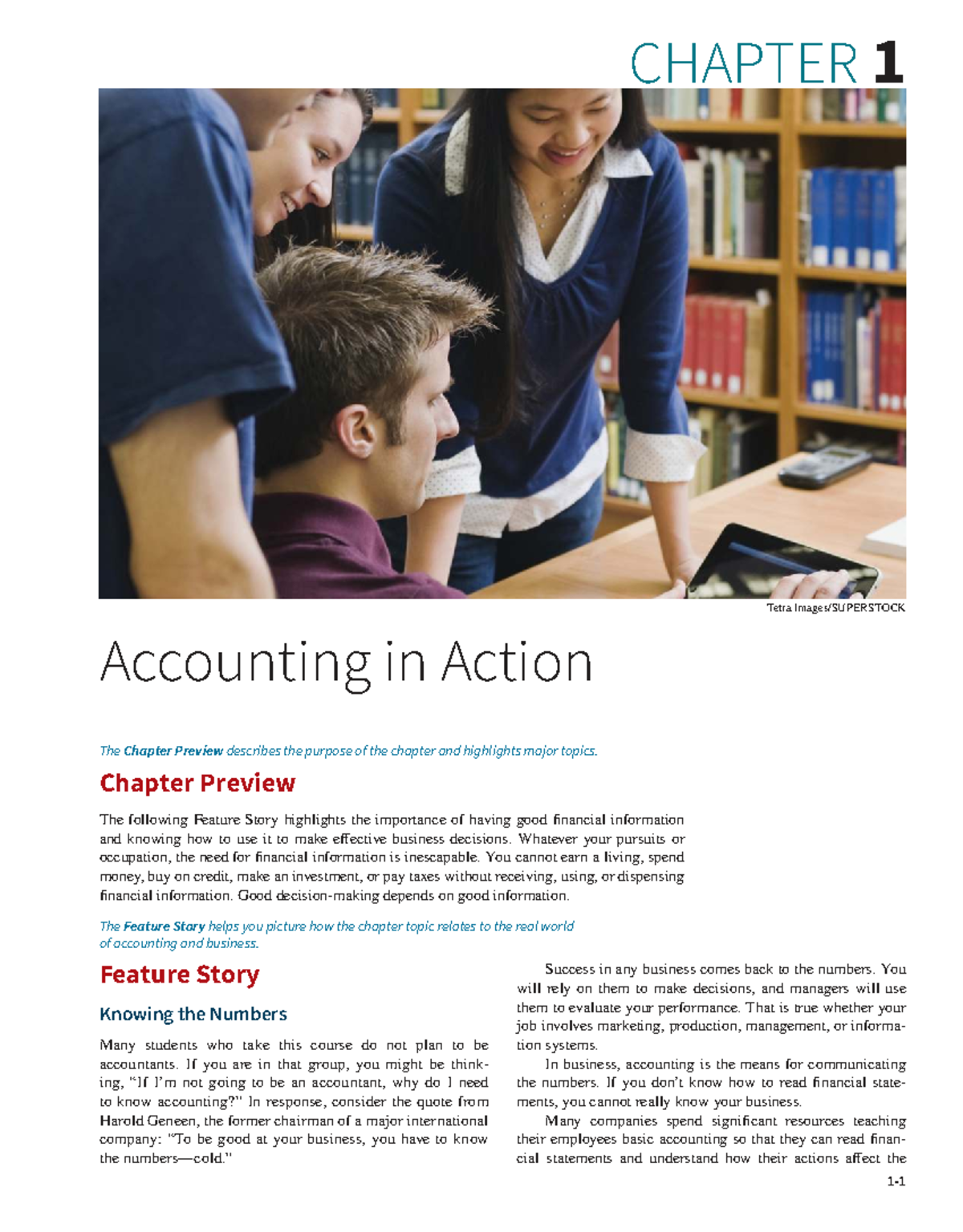 CHAPTER 1: Accounting in Action - Understanding Financial Information ...