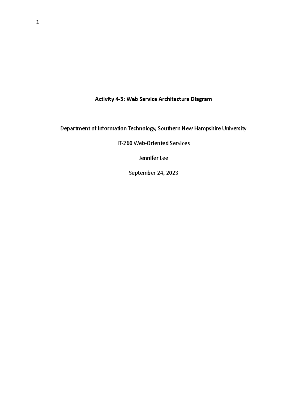 IT-260 Final Exam: Web Service Architecture Diagram Analysis - Studocu