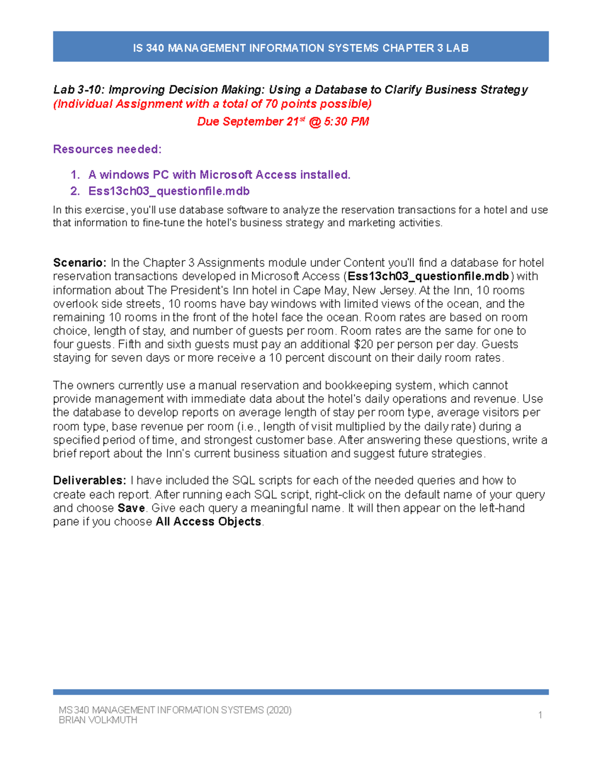 Chapter 3 Lab - lab assignment - Lab 3-10: Improving Decision Making ...