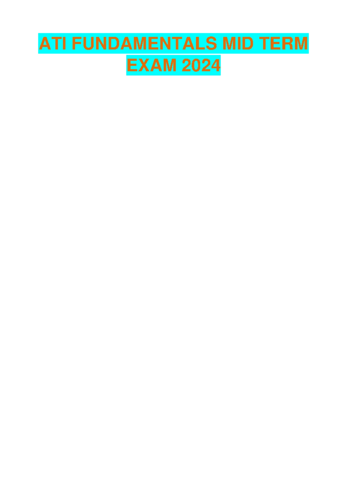 ATI PN Practice Exam 2025: Key Concepts and Interventions - Studocu