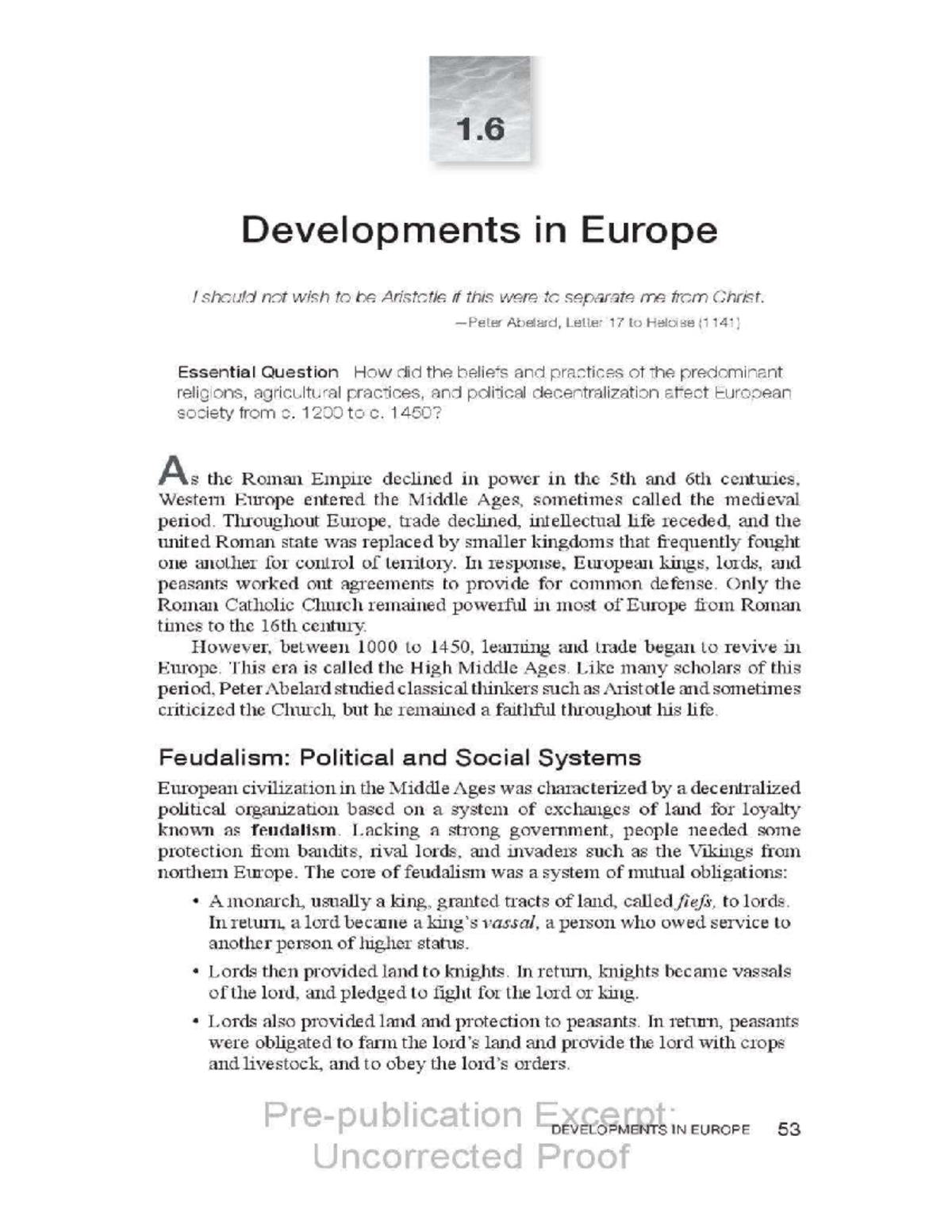 Developments in Europe: Society from C. 1200 to C. 1450 - AP World ...