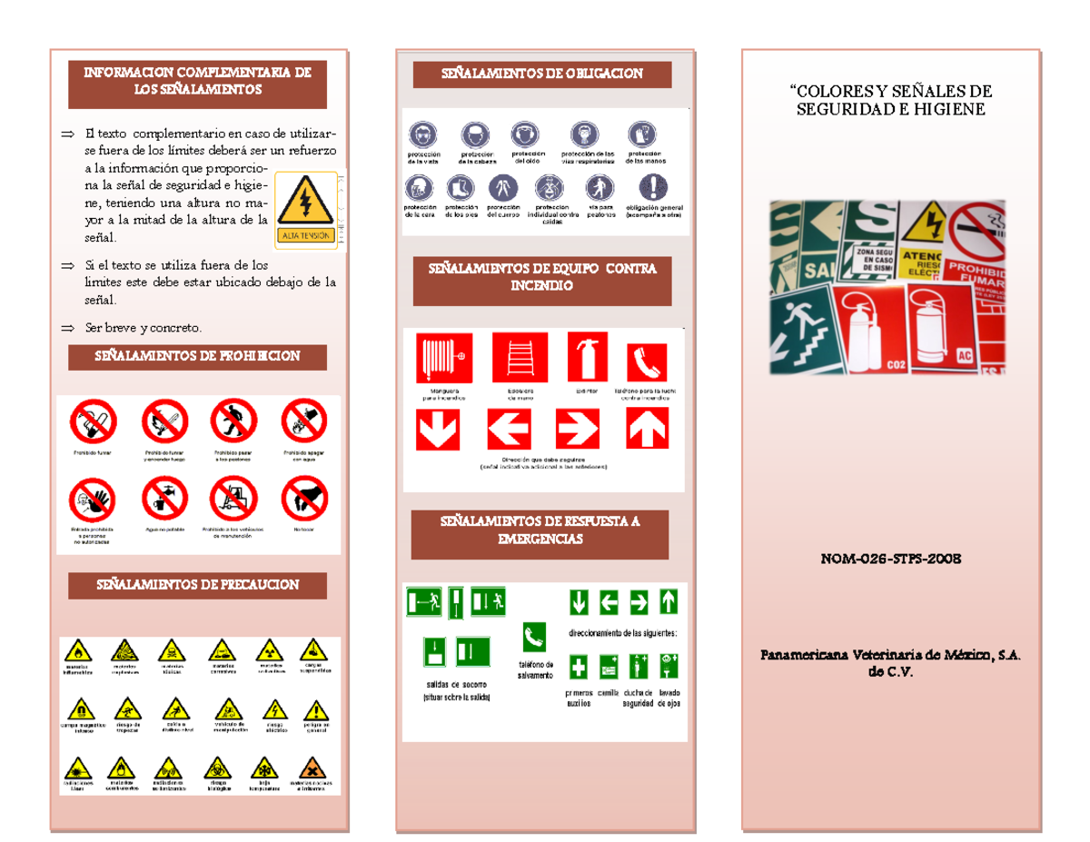 Colores y Señales de Seguridad e Higiene NOM-026 STPS 2008 - Studocu