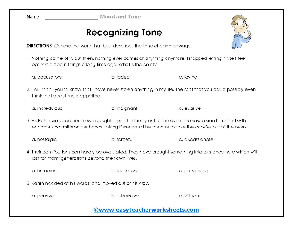 Exercise 4 - Recognizing Tone and Mood Analysis - Studocu