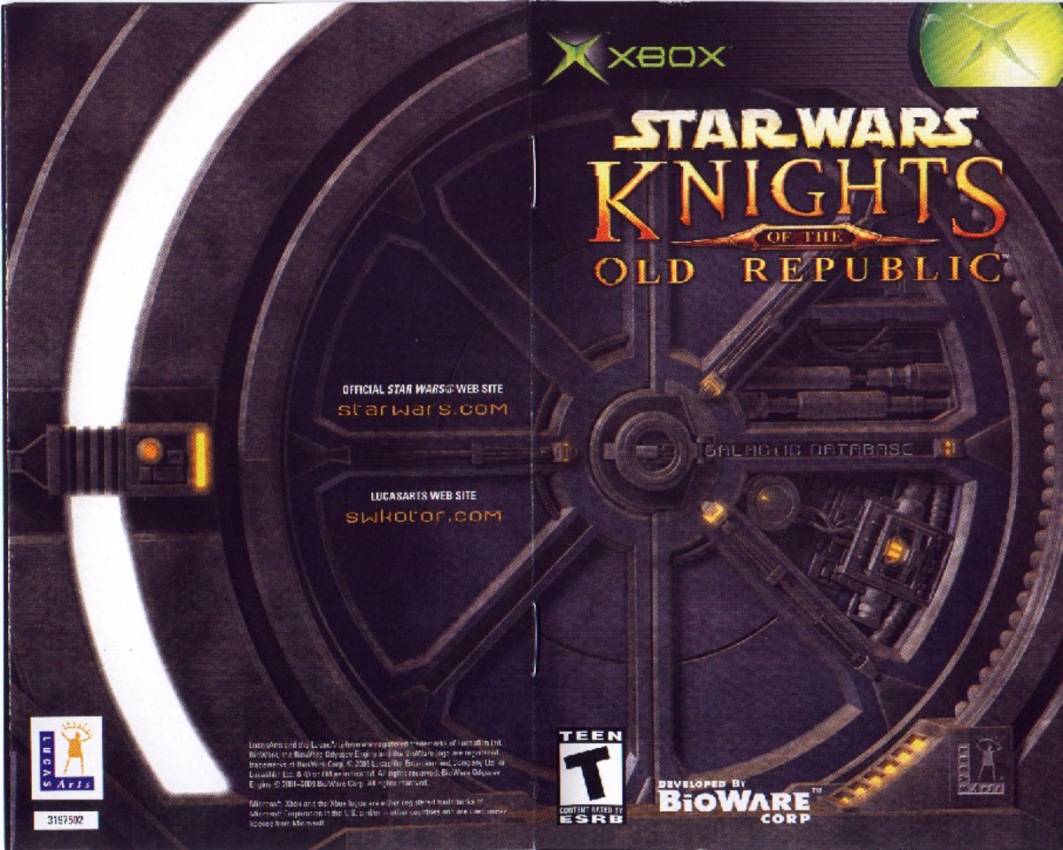 Star Wars: Knights of the Old Republic (KOTOR) Game Manual - Studocu