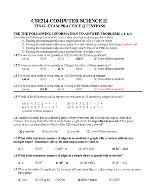 DS-Sample Problems - sample midterm - Sample Problems and Solutions Data Structures [Algorithm ...
