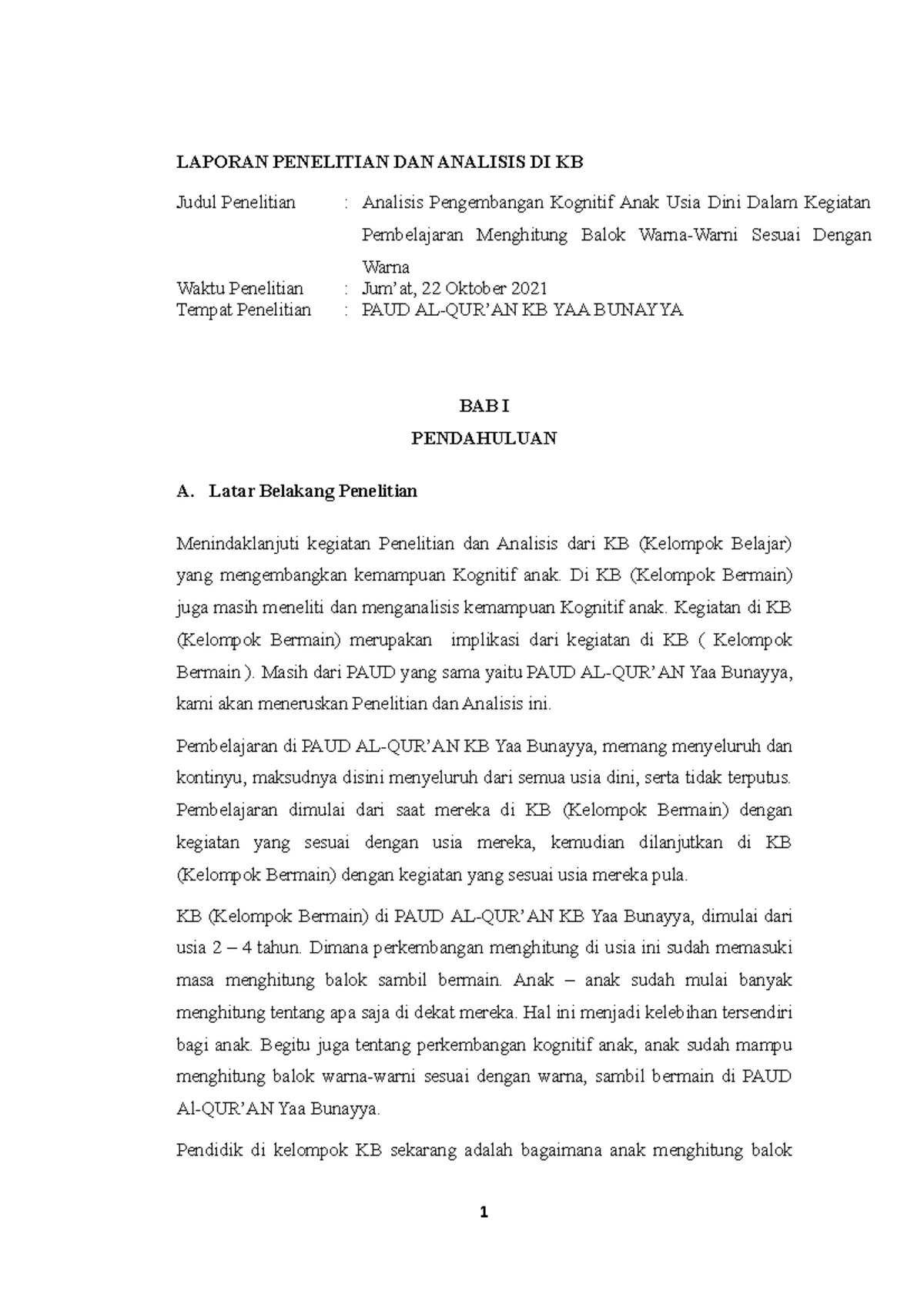 Contoh Proposal PTK - PROPOSAL PENELITIAN TINDAKAN KELAS Disampaikan ...