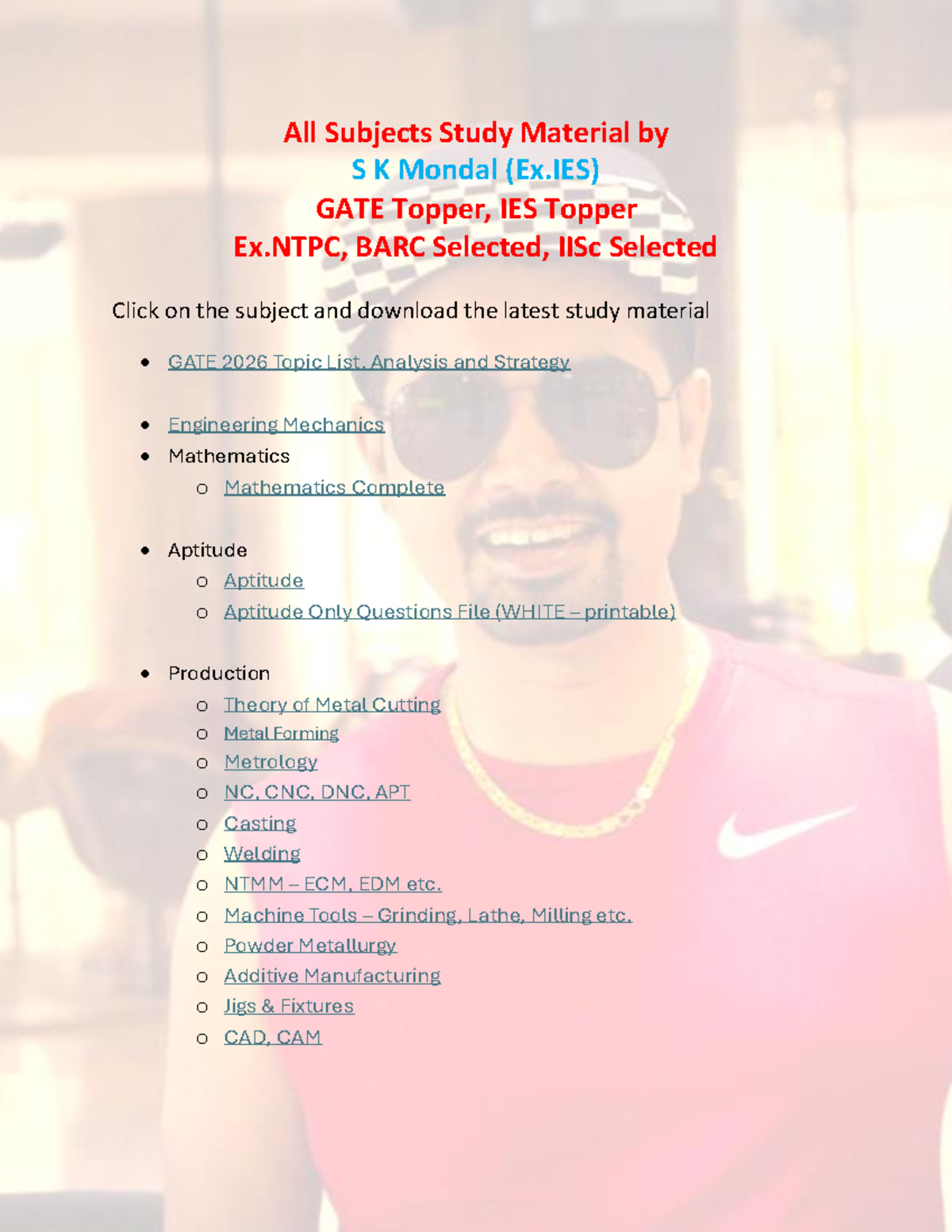 GATE Study Materials by S K Mondal: Complete Subject List for 2023 ...
