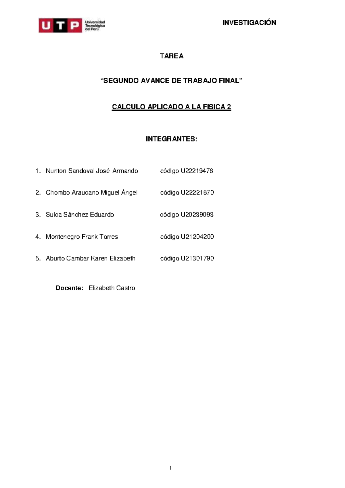 Segundo Avance- Grupo 2- Calculo Aplicado A LA Fisica 2 - TAREA ...