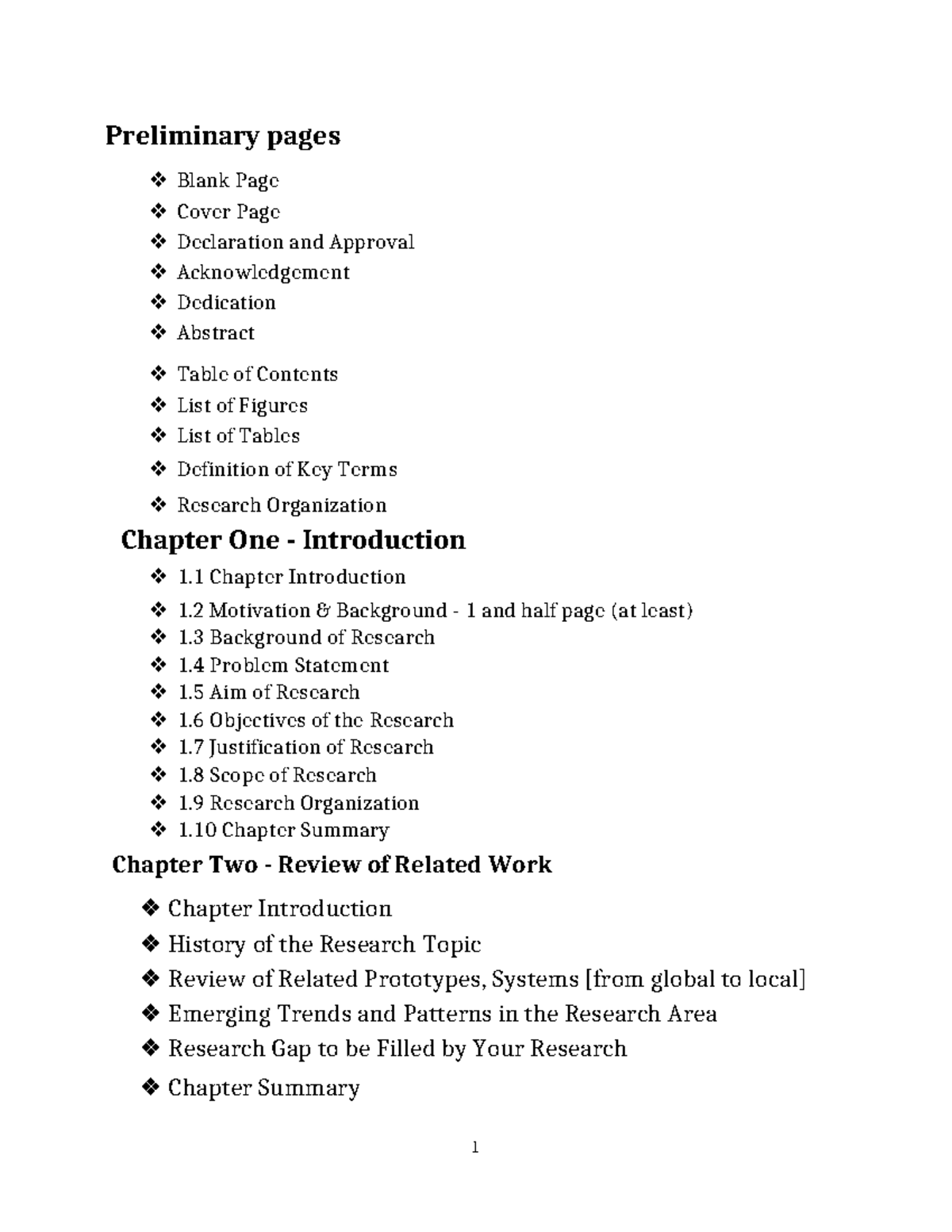 Research Proposal Documentation Structure: Key Chapters & Guidelines ...