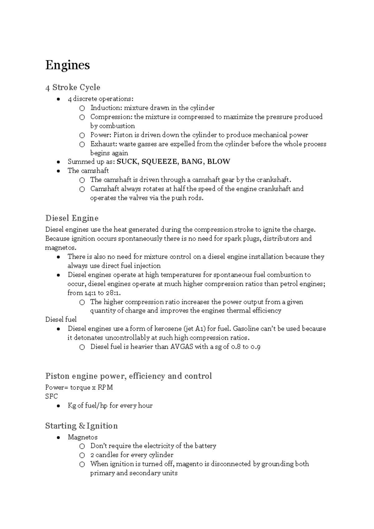 AGK - Aircraft General Knowledge Notes for ATPL Exam (EASA) - Studocu