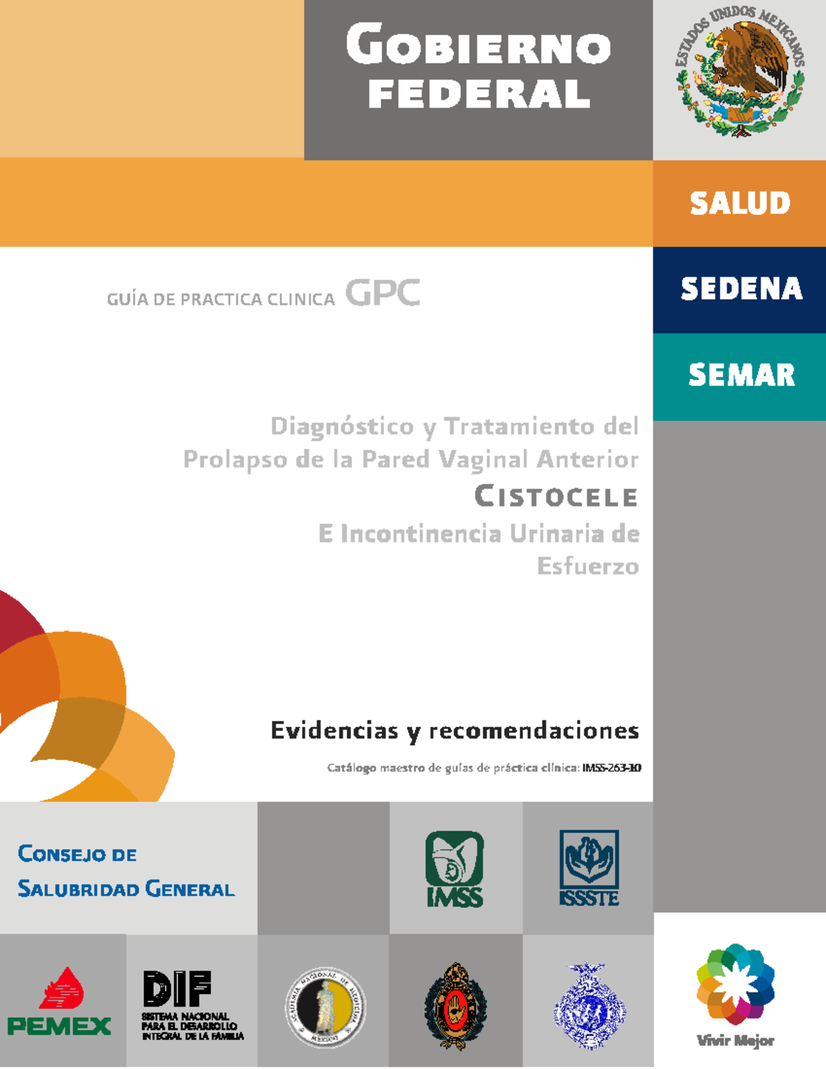 Guía de Práctica Clínica GPC: Cistocele e Incontinencia Urinaria - Studocu