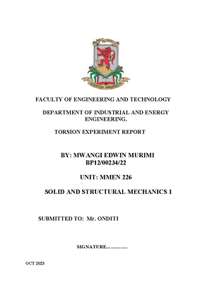 MMEN 226 - Worked Examples on stresses in compound (composite) bars, Set 2 - STRENGTH OF ...