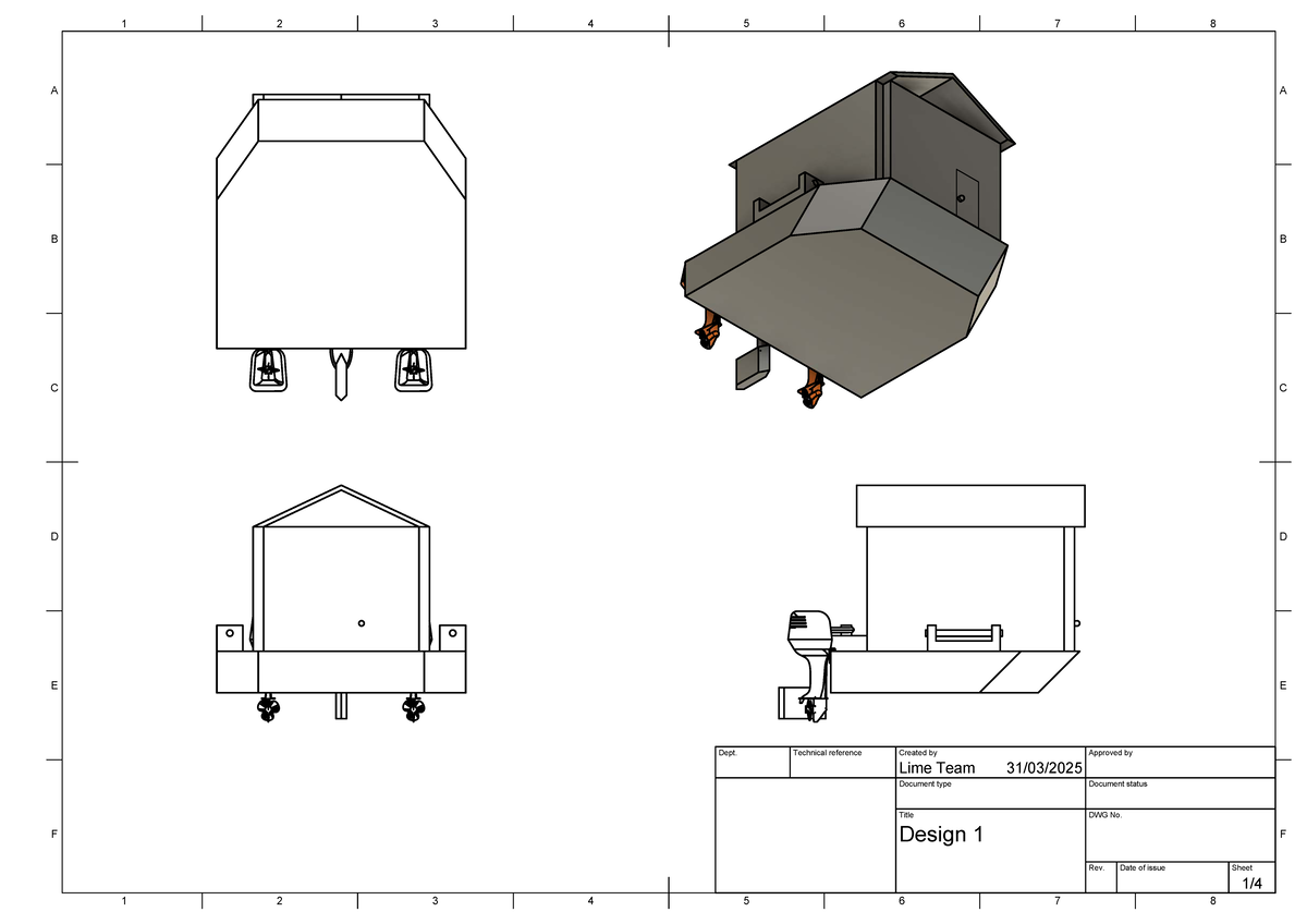 Drawing for V5 - Example of CAD Prototype - A 12 3 4 5 6 7 B C D E F A ...
