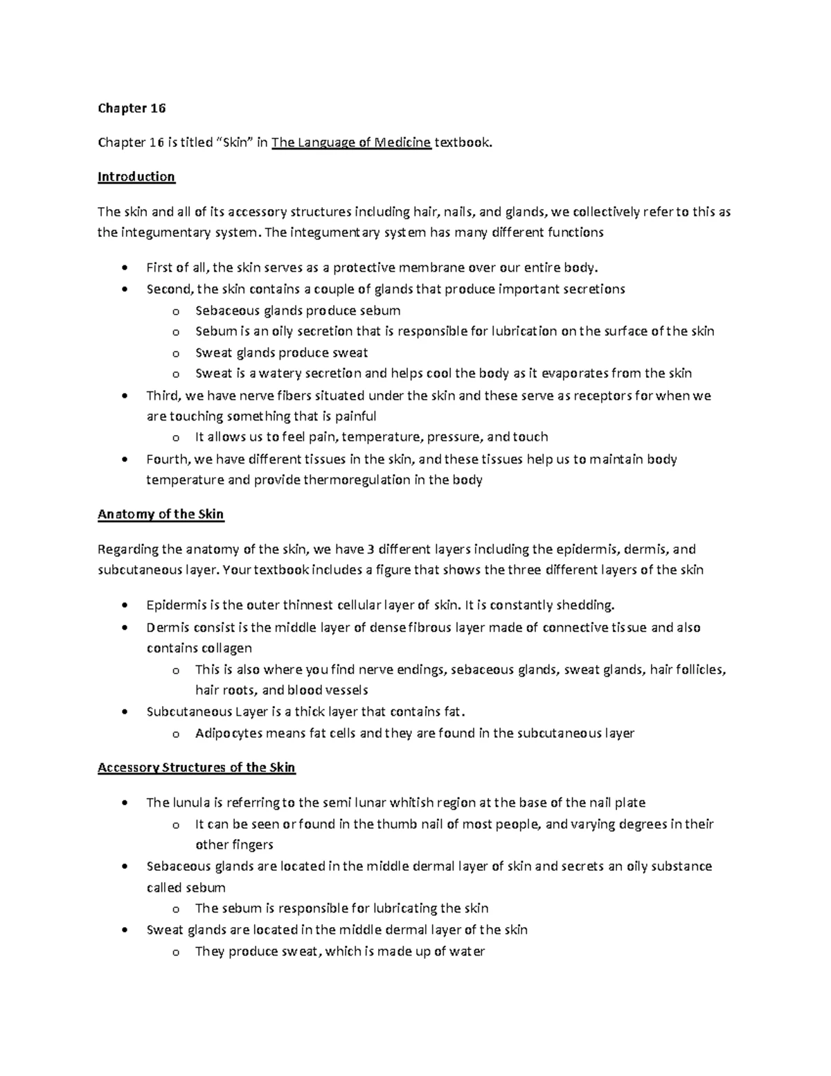 Chapter 7 Notes - CHAPTER 7 Chapter 7 is titled in The Language of ...