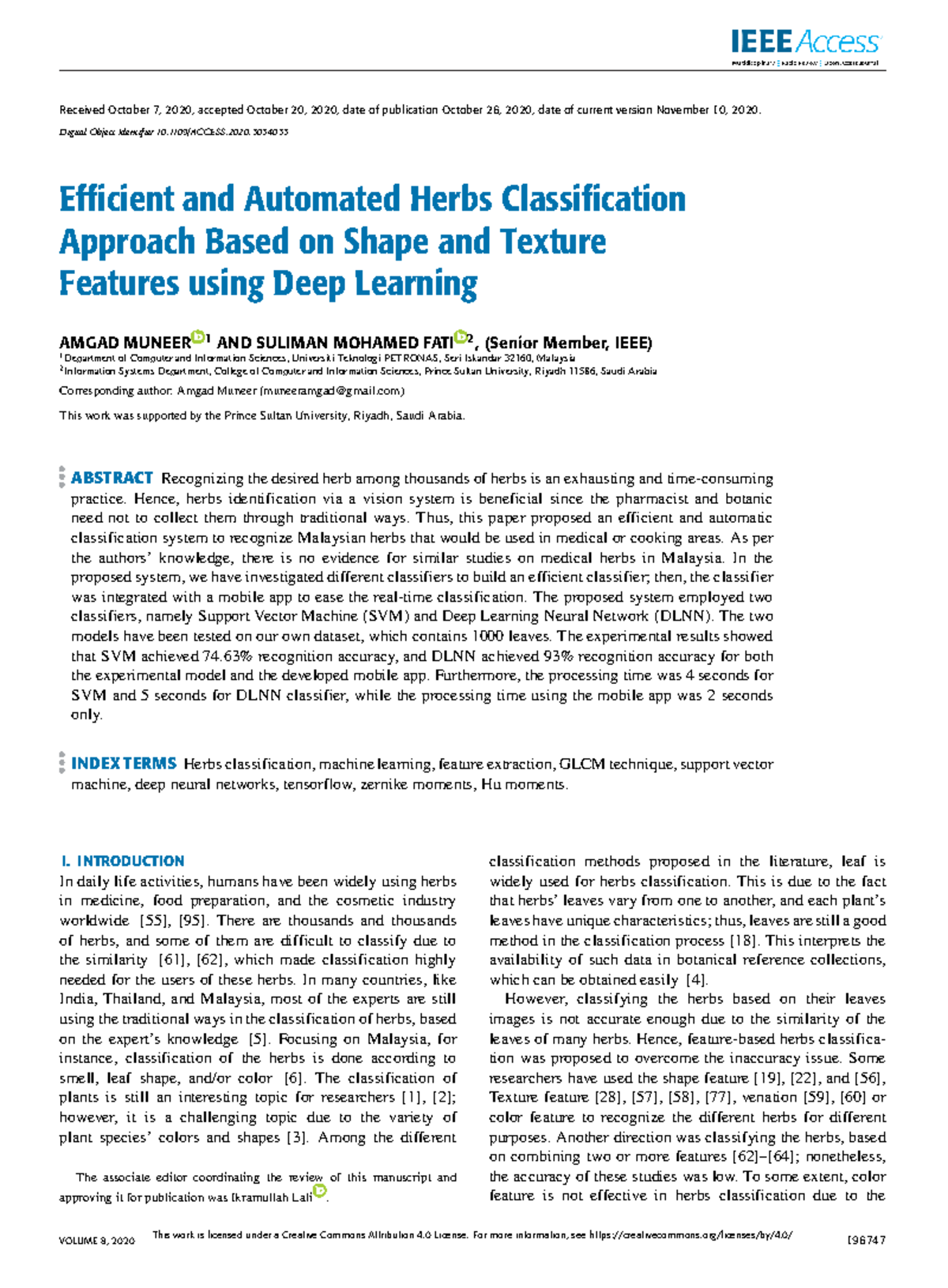 Efficient Automated Herbs Classification Using Deep Learning (CS 2020 ...