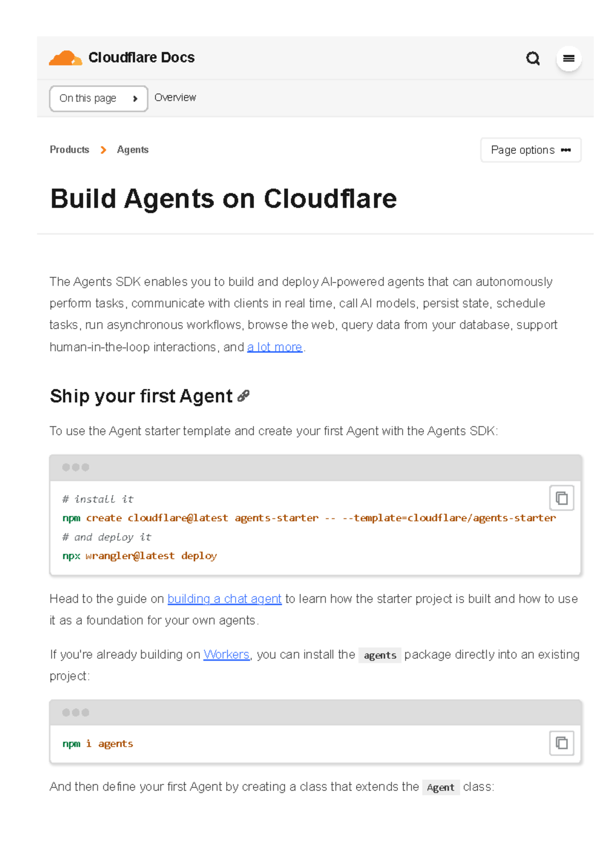 Cloudflare Agents Sdk Overview Building Autonomous Agents Studocu