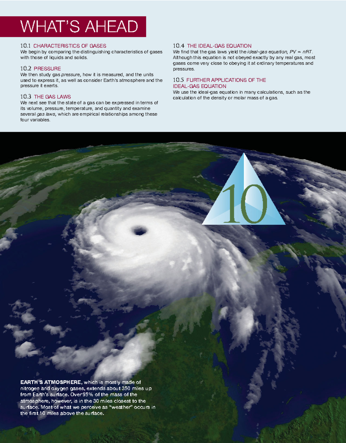 Ap chem chapter 10 (gas laws) - 10 10 THE IDEAL-GAS EQUATION We find ...