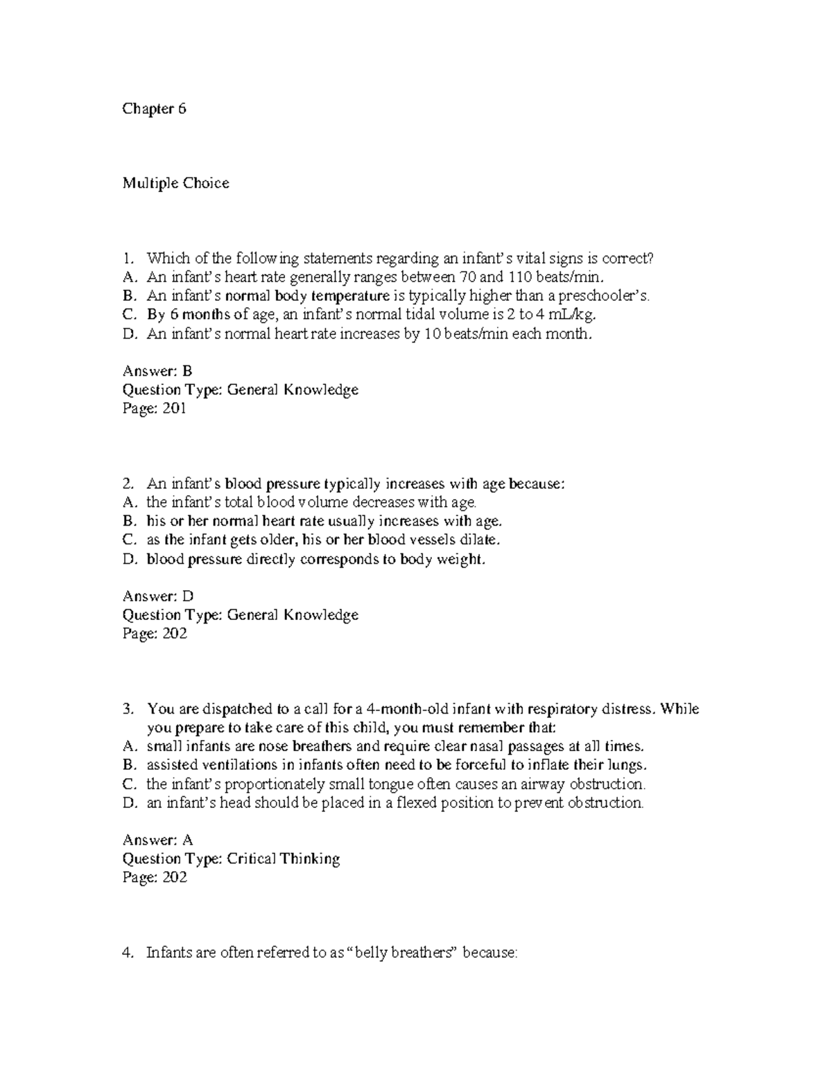 Emergency Care and Transportation of the Sick and Injured: CH 6 The ...