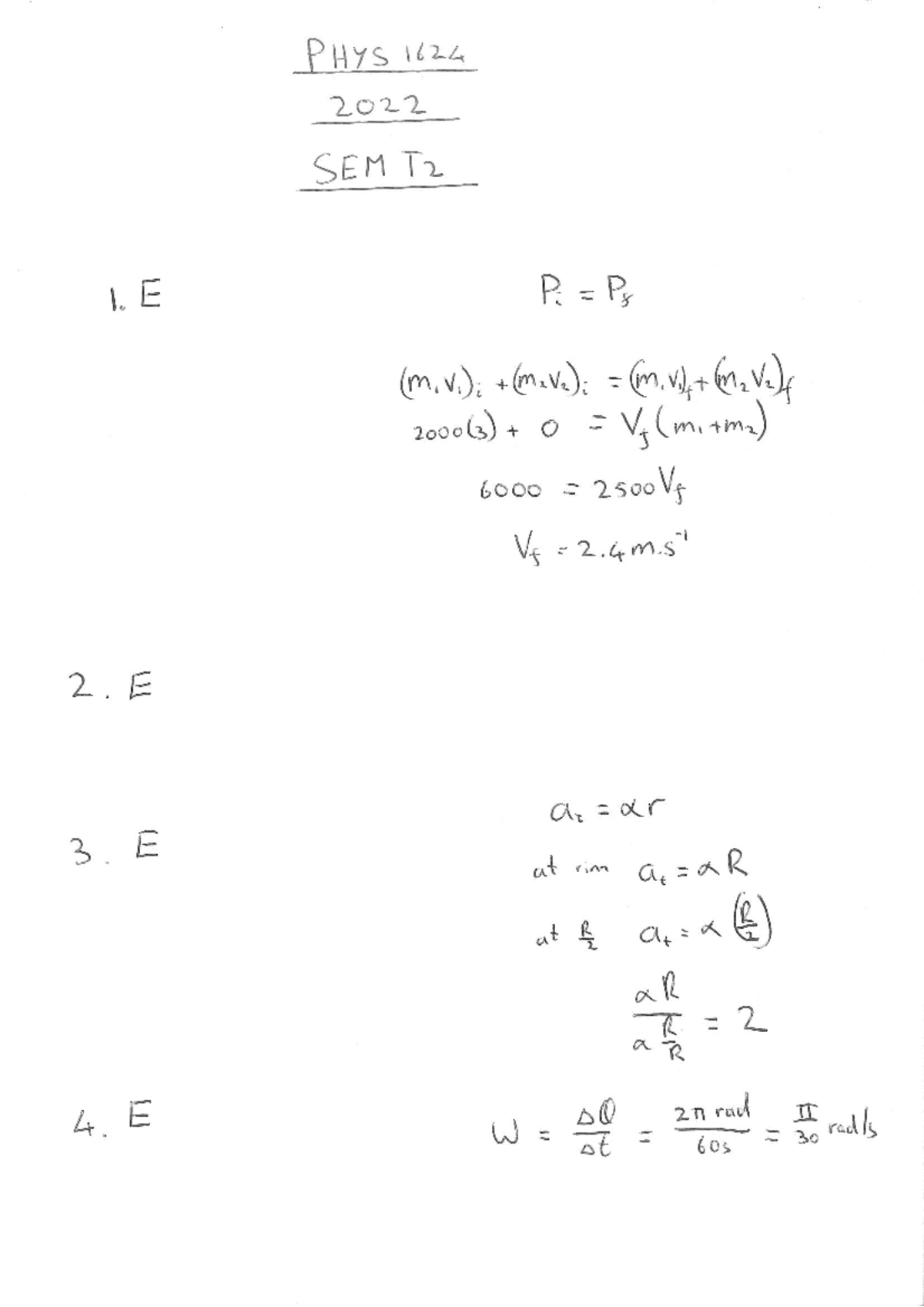 2022PHYS1624 T1 Memo - Physics Exam Notes - Studocu