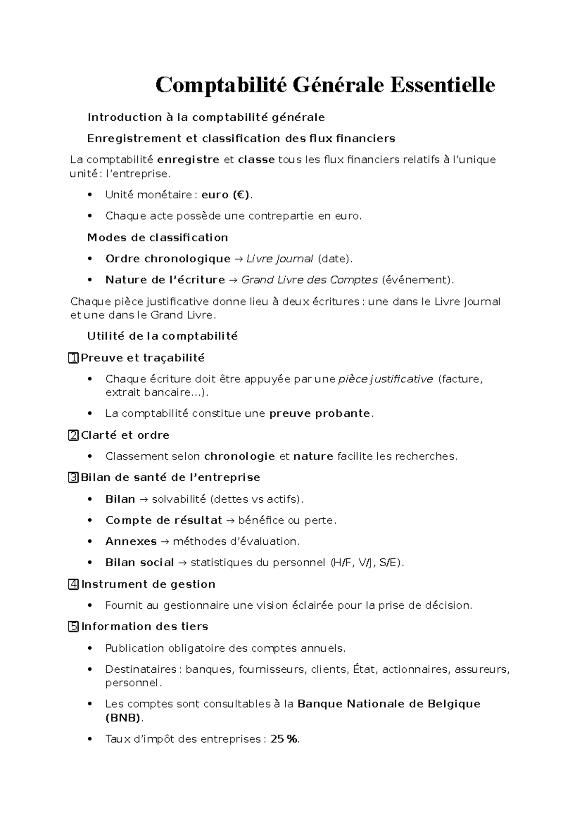 Comptabilité Générale Essentielle : Introduction et Principes ...