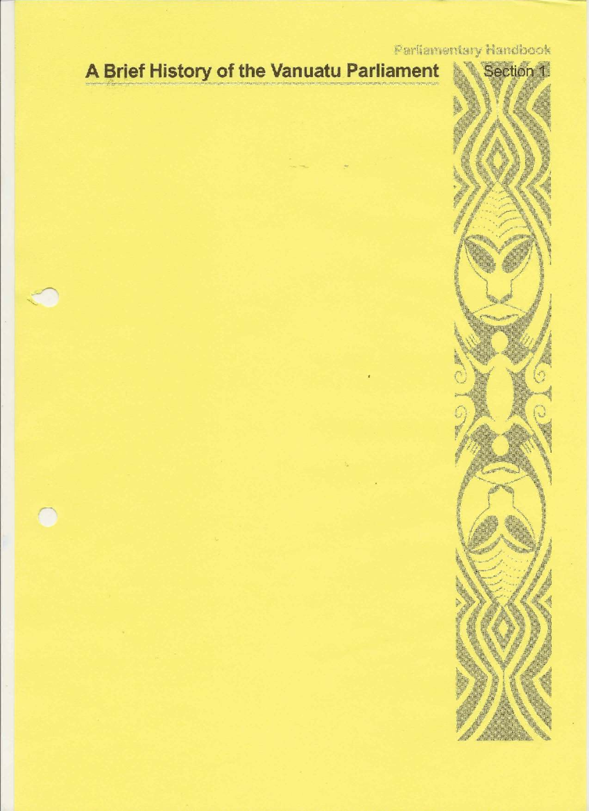 A Brief History of the Vanuatu Parliament (HIST 101) - Studocu