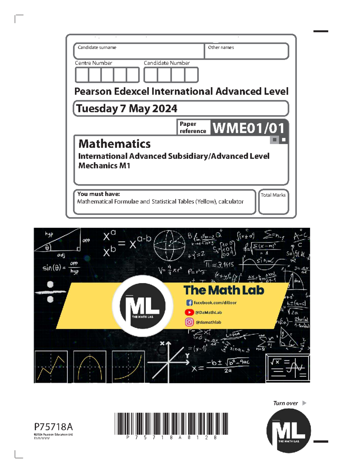 M1 May 2024 Mechanics Exam Paper - Solved Questions - Studocu